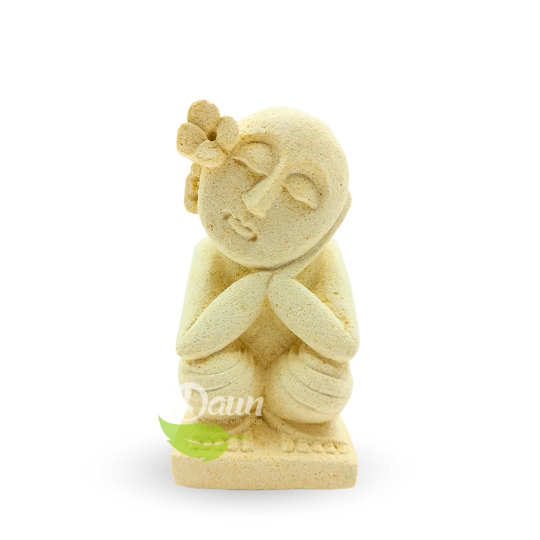 Mini Balinese Limestone Statue - Daun Gift