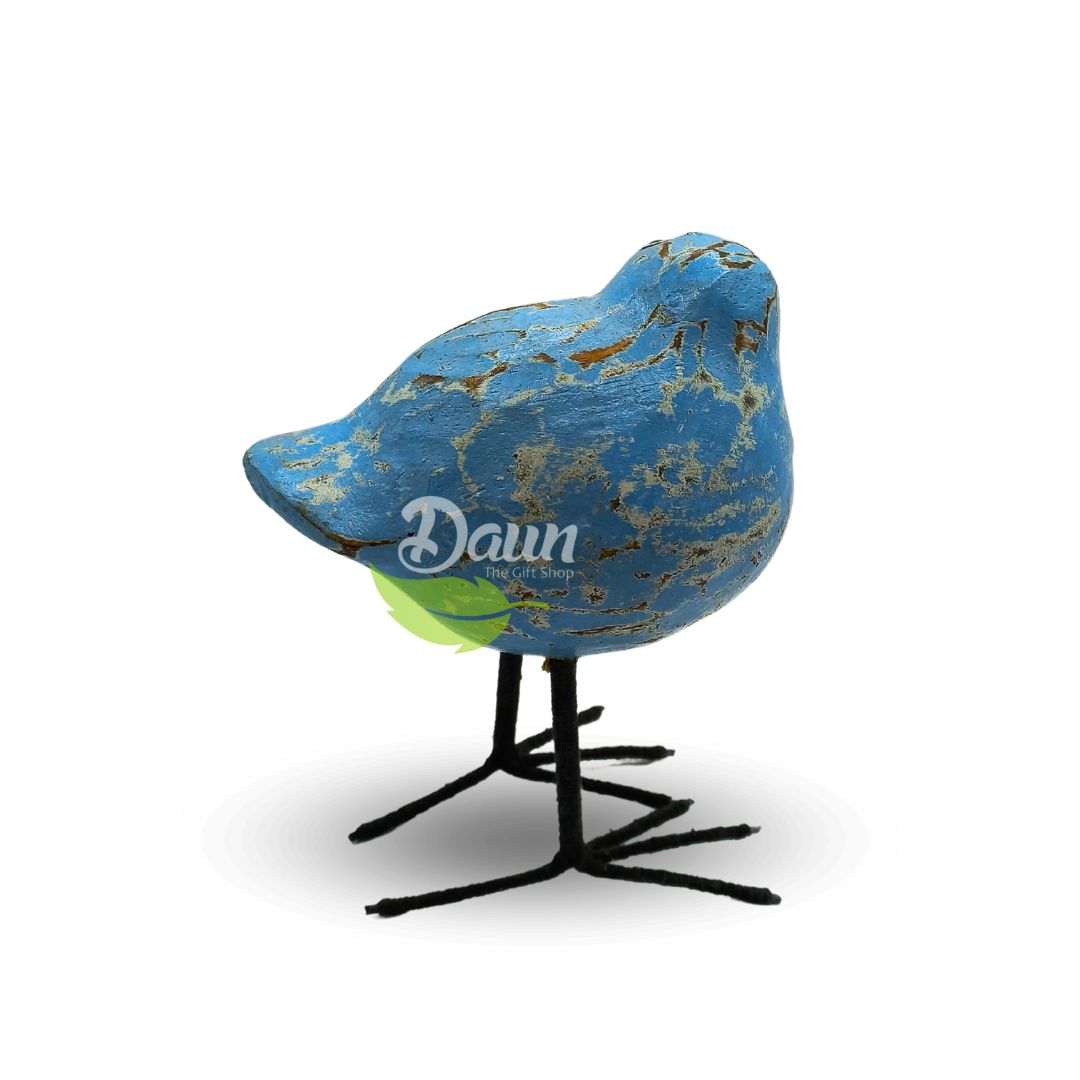 Wooden Standing Quail Statue - Daun Gift