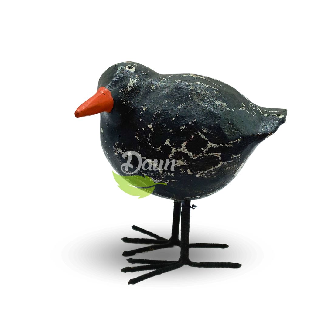 Wooden Standing Quail Statue - Daun Gift