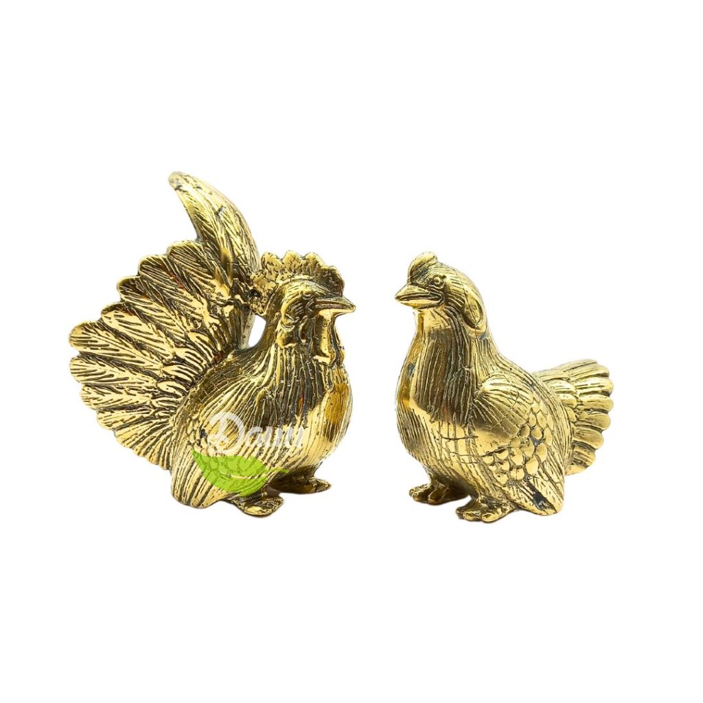 Chicken Brass Statue - Daun Gift